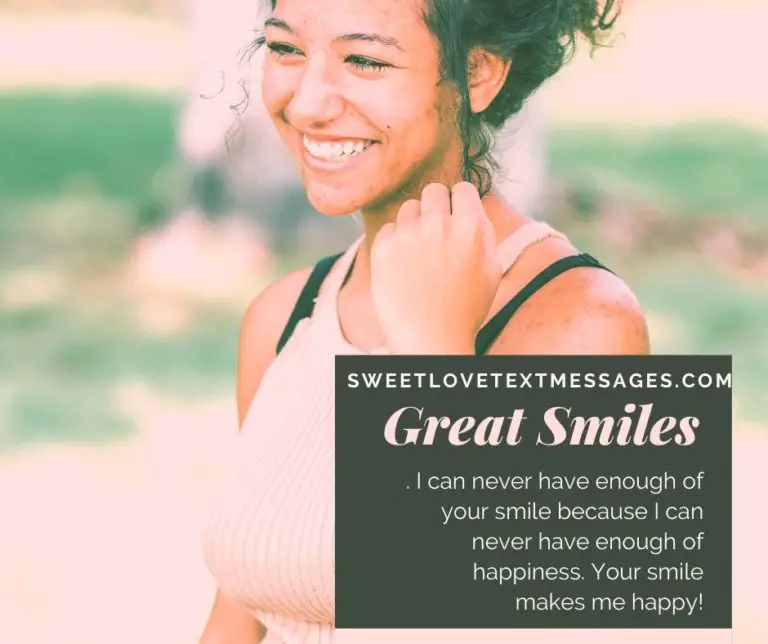 Your Smile Makes Me Happy Quotes - Love Text Messages